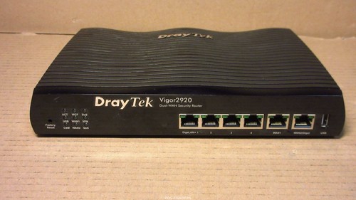DRAYTEK Vigor 2920 4-Port Gigabit Router Dual WAN UMTS VPN Switch ...