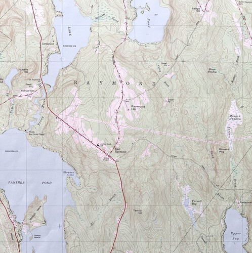 Map Raymond Maine 1981 Topographic Geological Survey 1:24000 27x22 ...