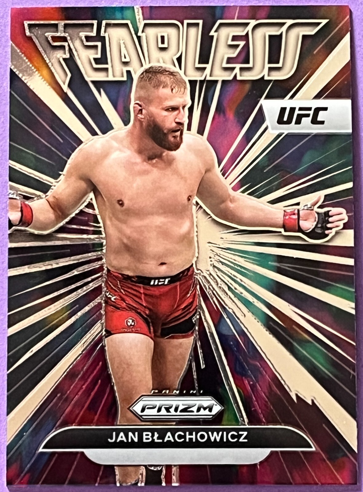 2023 Panini Prizm UFC Fearless Insert #4 Jan Blachowicz Card | eBay