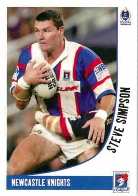 2003 NEWCASTLE KNIGHTS NRL Card STEVE SIMPSON Daily Telegraph | eBay ...