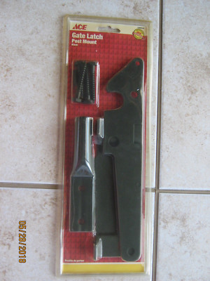 New Ace Gate Latch Post Mount Black For Right or Left Handed Can Be ...