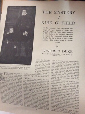 B3b Ephemera 1940s Article The Mystery Of Kirk O Field Winifred Duke ...