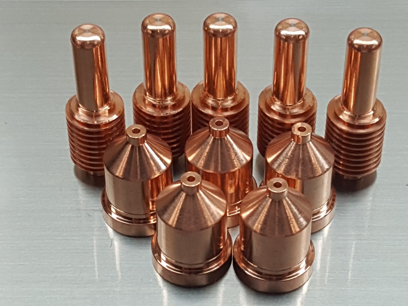 10 x 219676 60A Nozzles + 212724 Electrodes Fit Miller ICE 60T/TM/80T ...