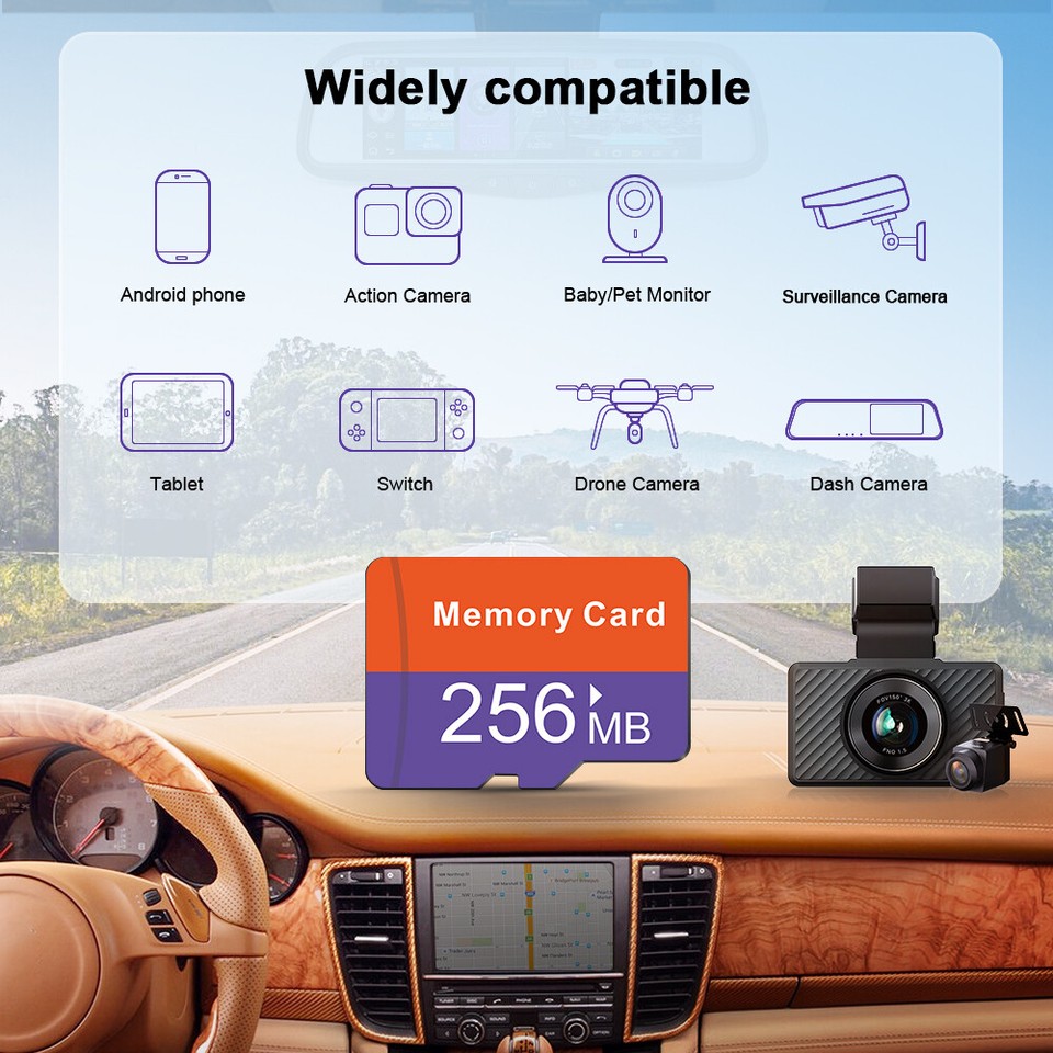 Lot Pack 256MB Micro SD Card Memory Card Secure Digital Flash Memory TF ...