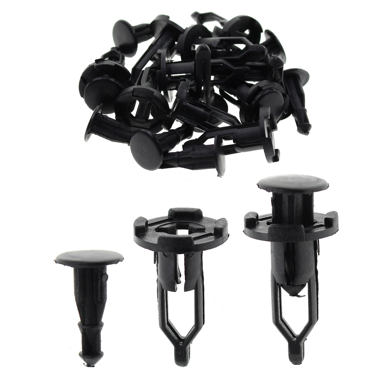 40PCS Car Body Plastic Rivets Push Pin Fastener Retainer Bumper Fender ...