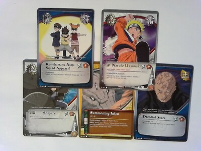 Vintage Naruto CCG card mix - Naruto Uzumaki Shigure Jutsu Dreadful ...