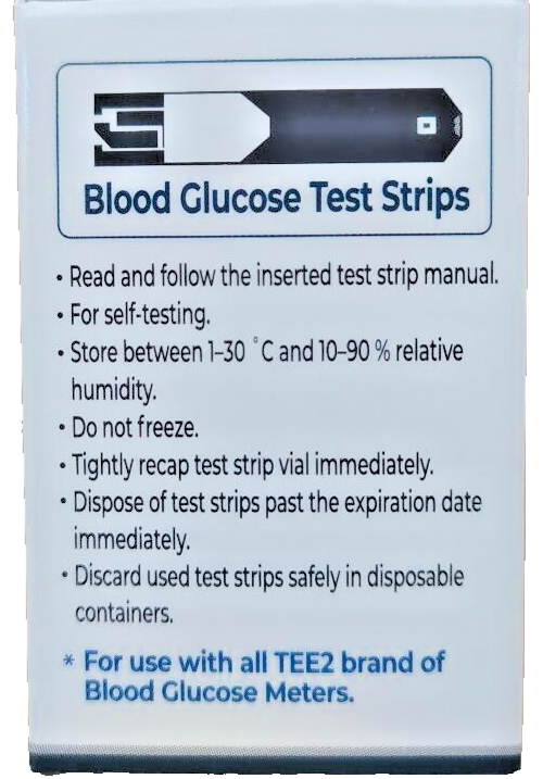 3 x 50 Tee2 Blood Glucose Test Strips - Use By 31/05/26. Free Postage ...