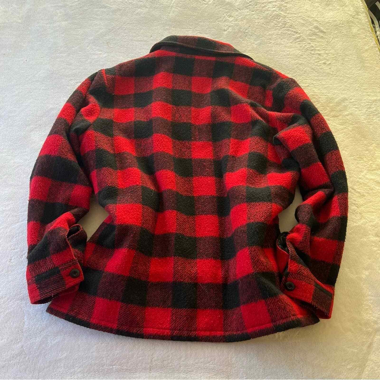 Vintage Original Cold Storage Wool Buffalo Red Plaid … - Gem