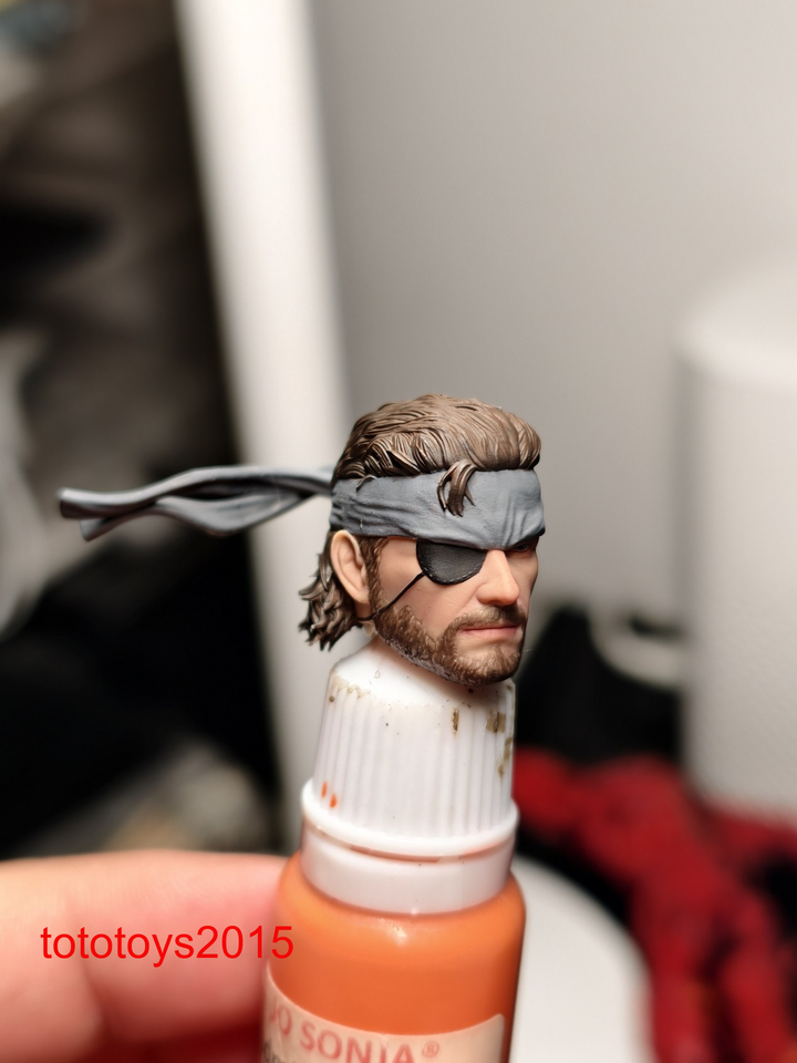 1:6 1:12 1:18 Solid Snake Men Head Sculpt for 12'' 6'' 3.75''Male ...