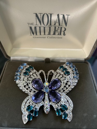 The Nolan Miller Glamour Collection Matriarch Butterfly Crystal | eBay
