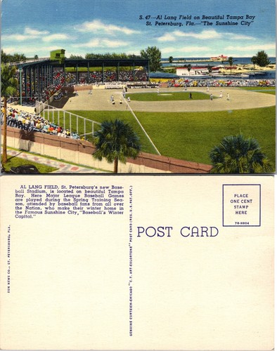Al Lang Field Tampa Bay St Petersburg Florida FL Postcard | eBay