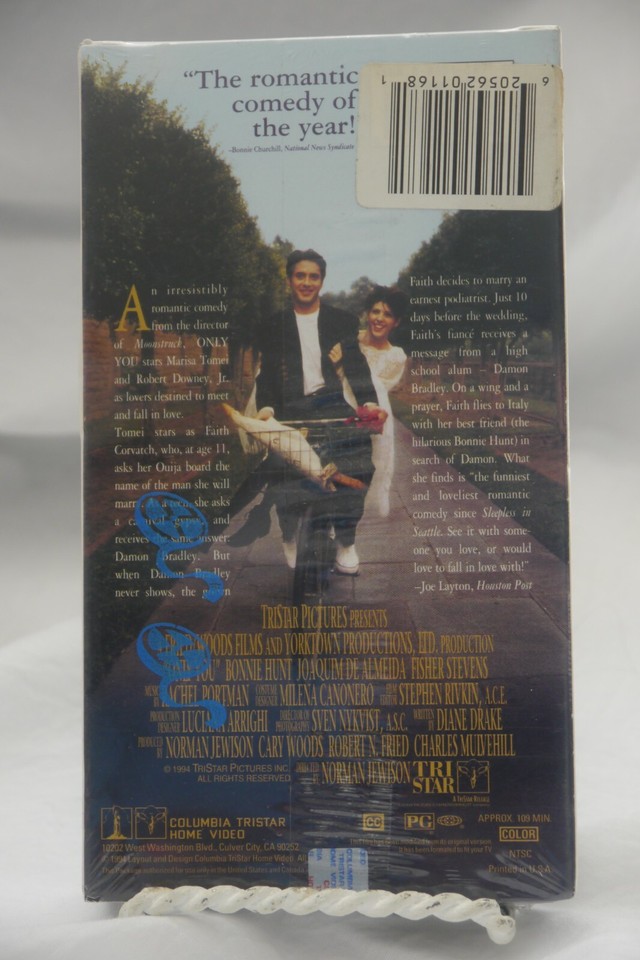 Only You VHS, 1994, Factory Sealed, Romance, Marisa Tomei, Robert ...