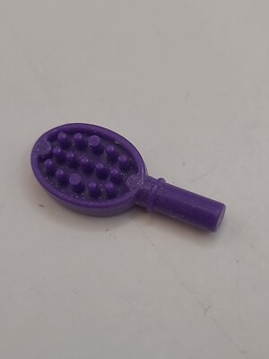 Lego Minifig Dark PURPLE HAIR BRUSH Girl Friends Heart Bed Bath Room ...