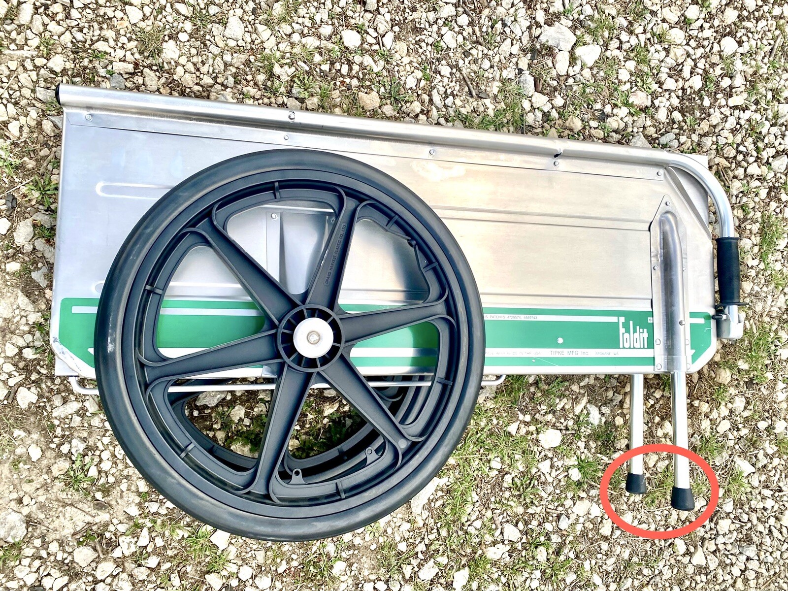 2 Replacement Rubber Feet For Tipke Mfg Foldit Do It All Aluminum ...