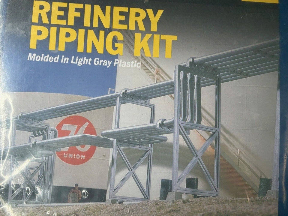 REFINERY PIPING ELEVATED PIPE RUN SET- HO Scale PLASTIC KIT 933-3114 ...