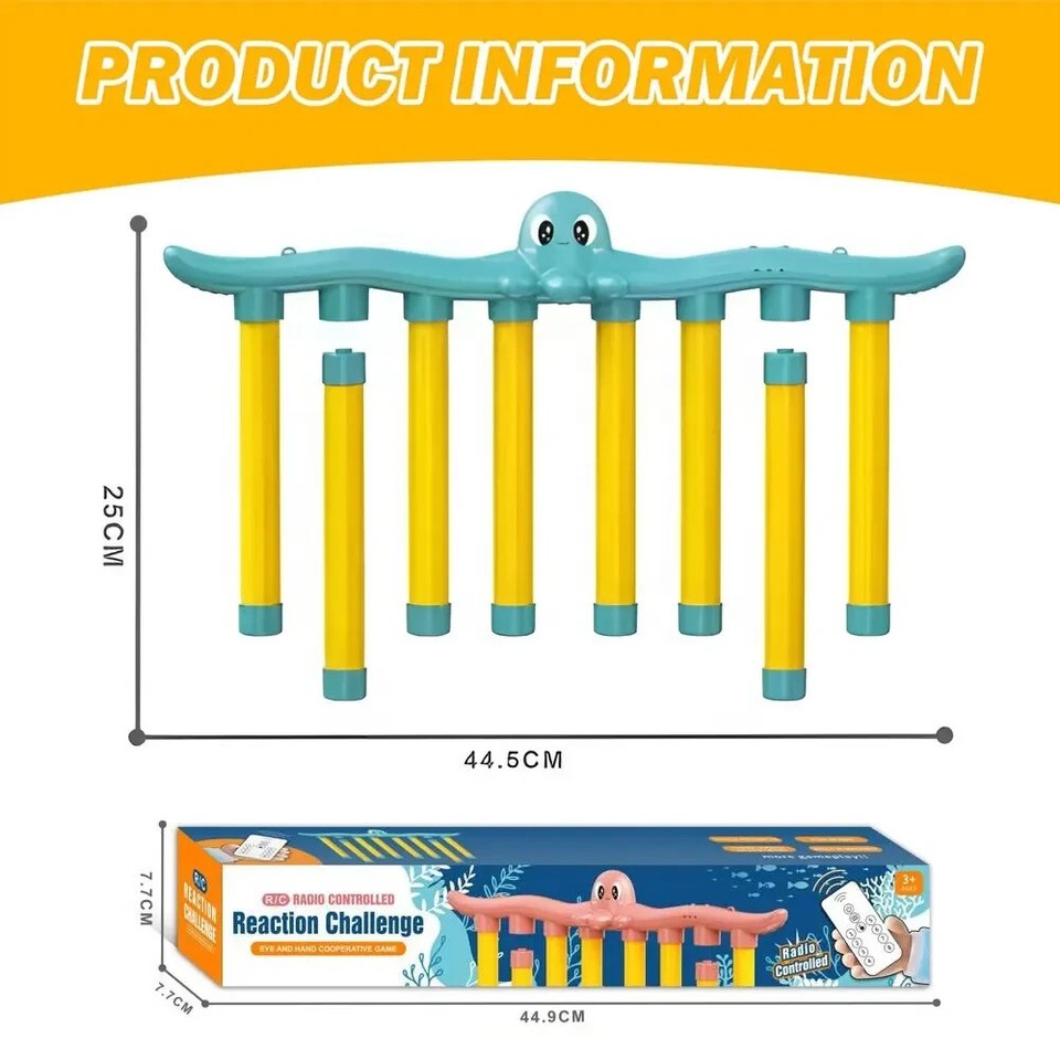 Reaction Time Falling Sticks Game 8 Stick Reflex Hand Eye Coordination ...