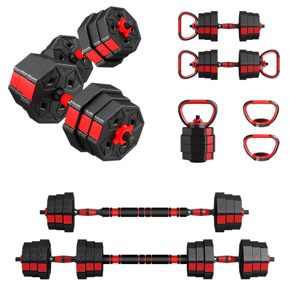 660LB Adjustable Weight Bench, Folding Workout Bench Set w/ Barbell ...