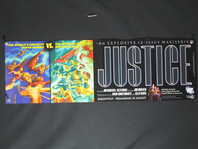 Justice DC Comics Promo Poster- ALEX ROSS 34x11 | eBay