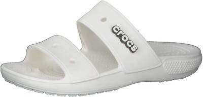 Crocs Men's Classic Two-Strap Slide Sandals White - US 15 EU 50-51 | eBay