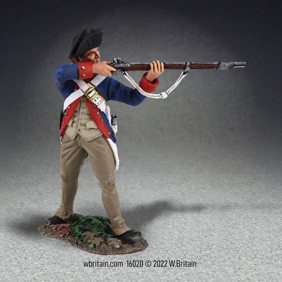W Britain - Continental Line/1st American Regiment Standing Firing ...