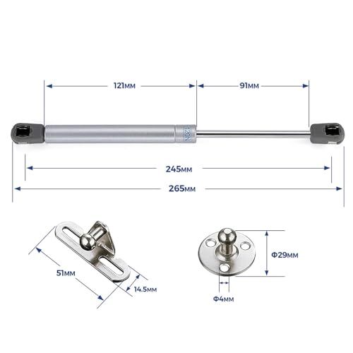 Safety Lid Support Soft Down Close Hinge Spring Strut For Chest Toy Box ...