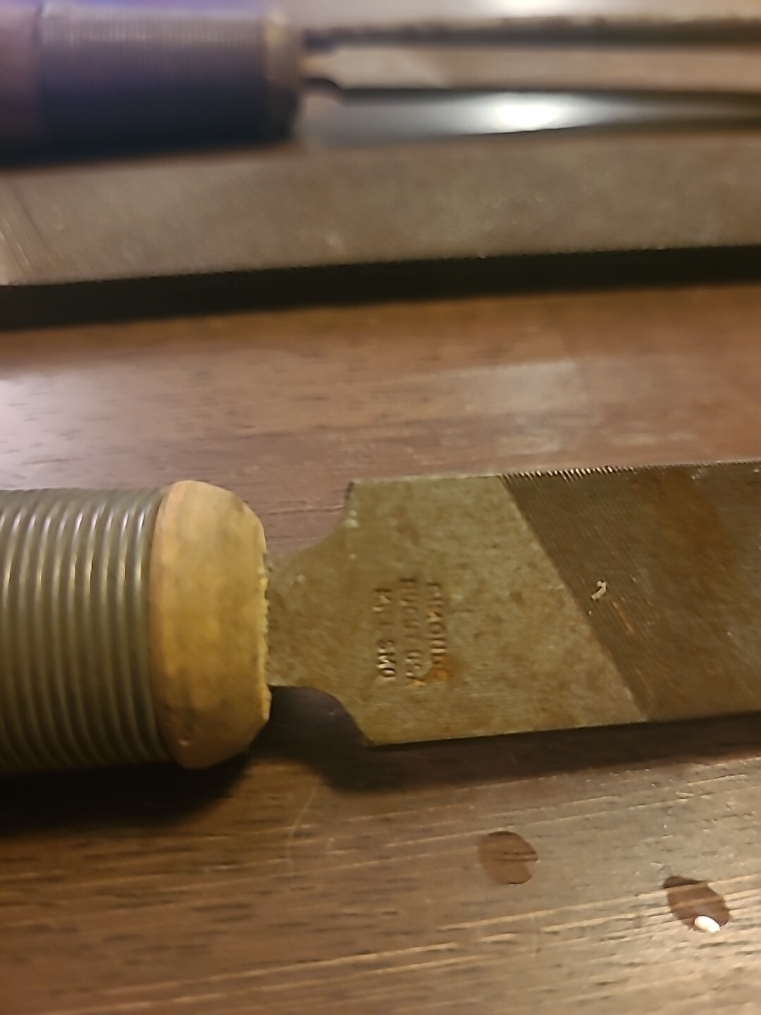 4 Pcs Simonds Mixed Hand Tool File Set, Made in USA Round Large Vintage ...