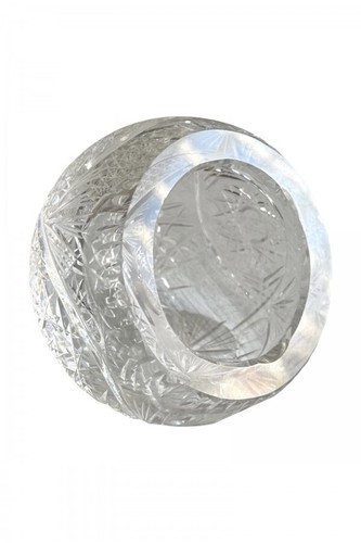 Heavy etched crystal candy condiments bowl | eBay