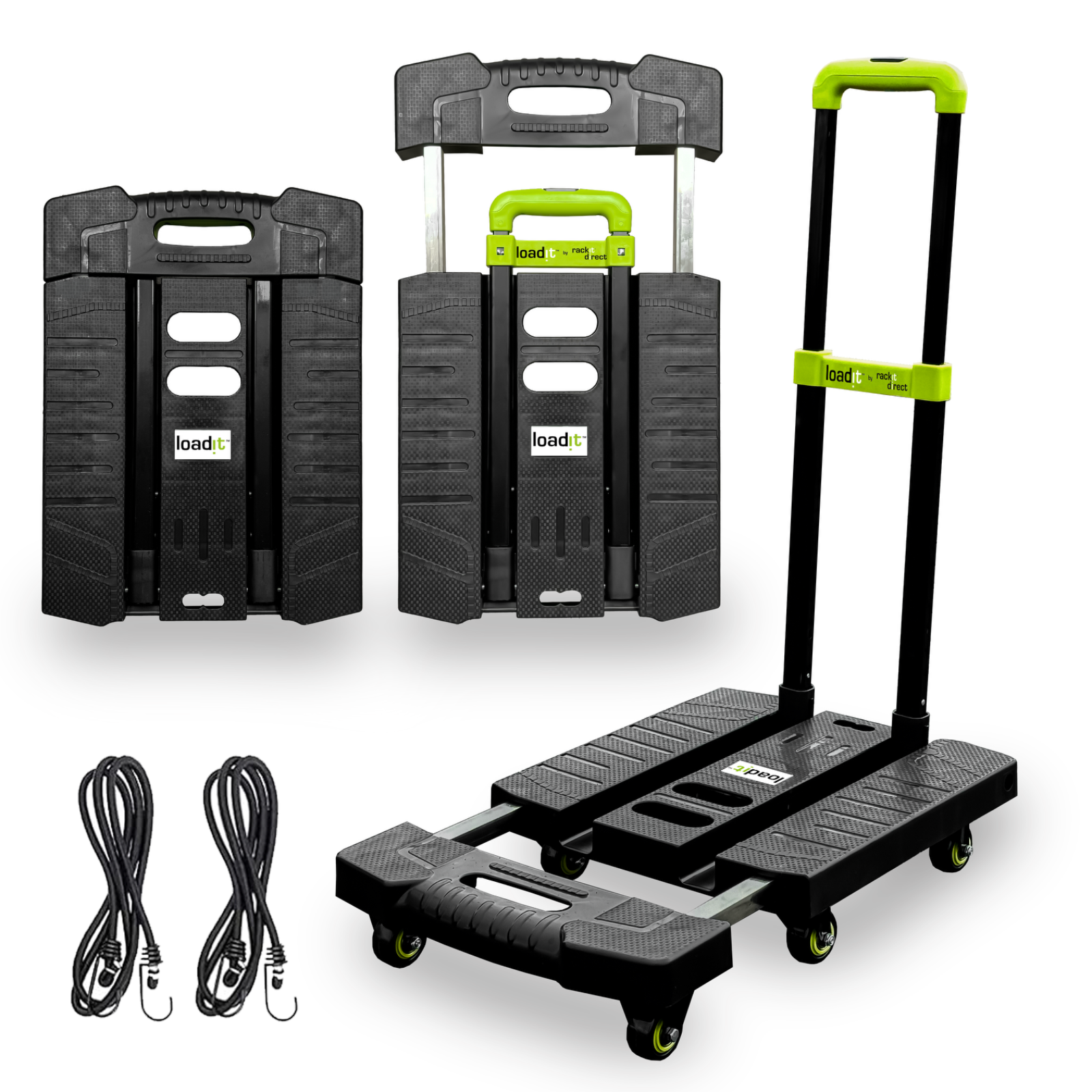 Extendable Platform Trolley, 225kg Folding Hand Truck Cart, Foldable ...