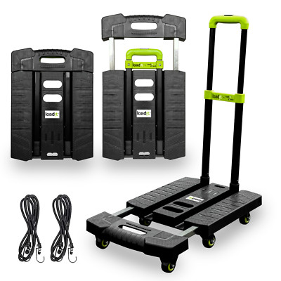 Extendable Platform Trolley, 225kg Folding Hand Truck Cart, Foldable ...