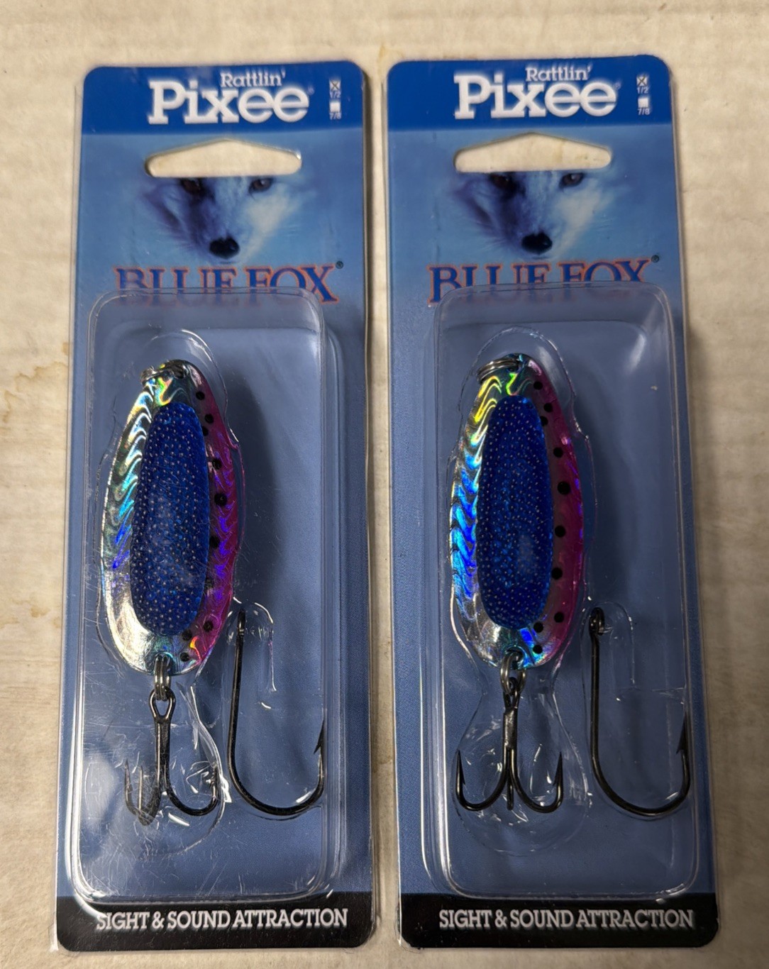 (2) Blue Fox Pixee Spoons 1/2 OZ. NEW!! Great Colors! | eBay