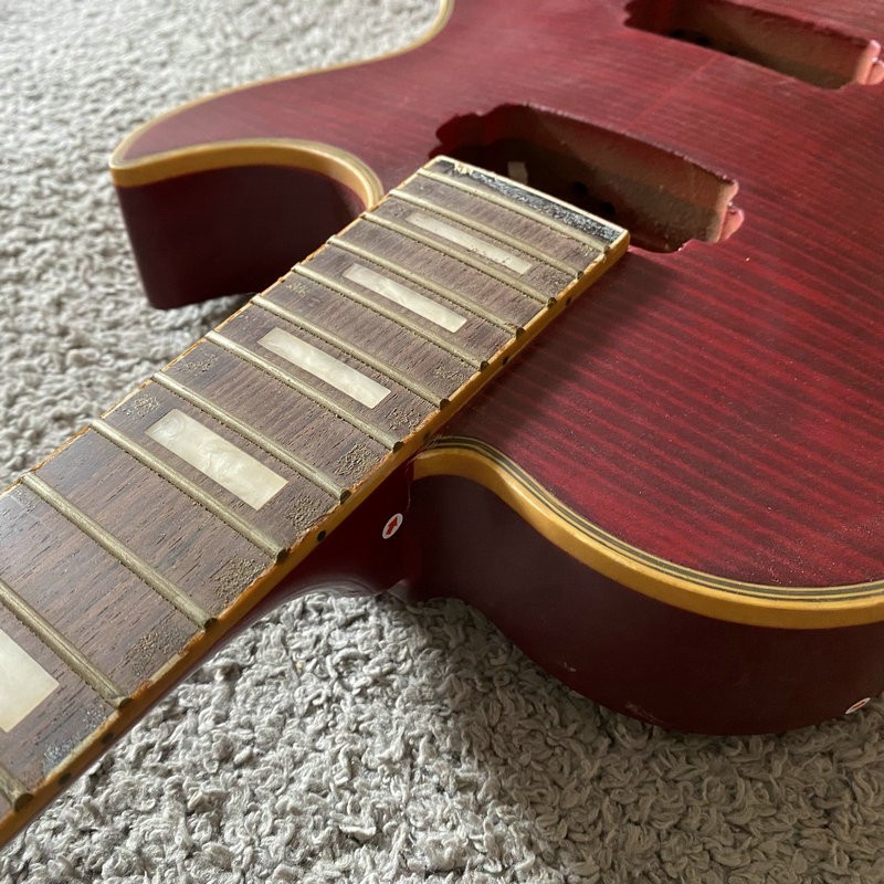 DeVille Red Tiger Maple Top Guitar Body, Rosewood Fingerboard Neck Fit ...