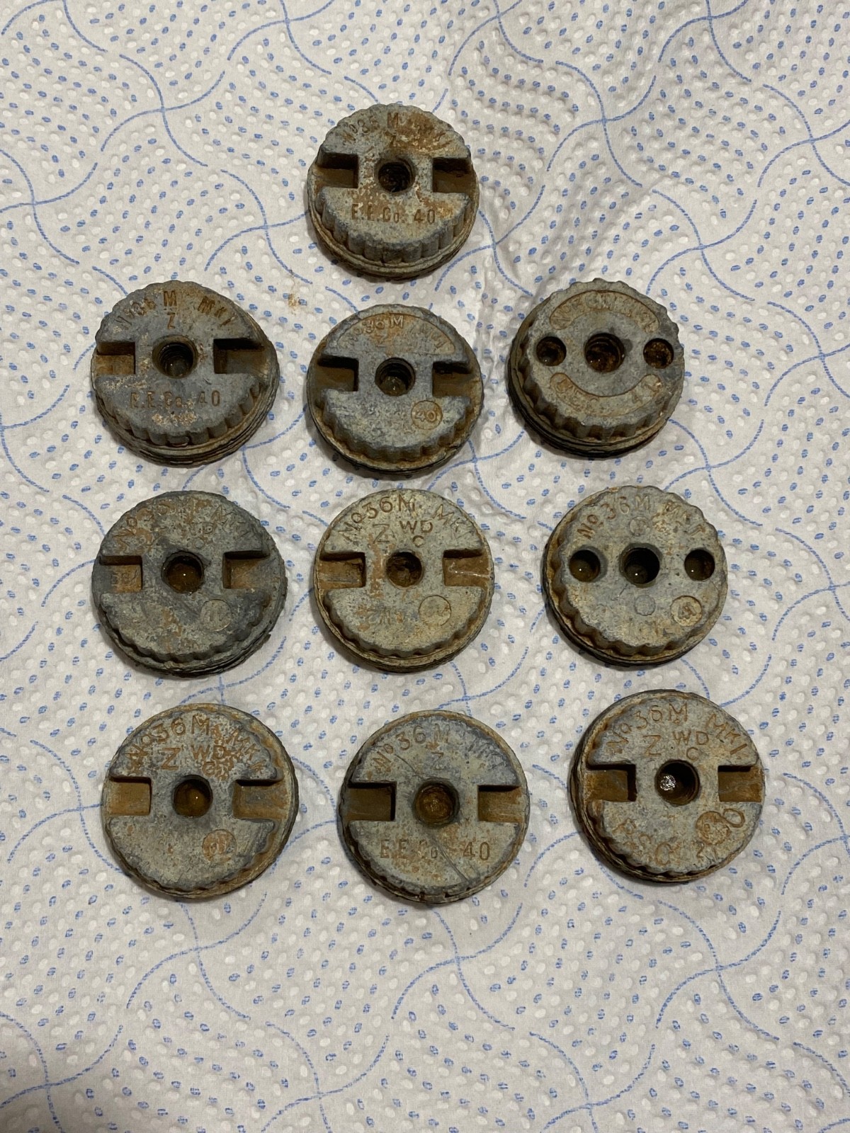 10 Asst WW2 Mills Grenade Base Plugs | eBay UK