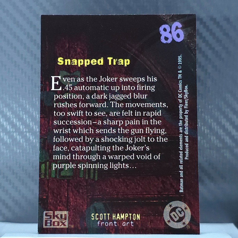 1995 SkyBox Batman Master Series SNAPPED TRAP #86 | eBay