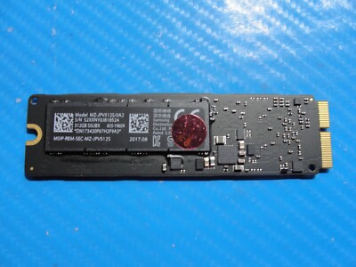 MacBook Air A1466 Samsung 512GB SSD Solid State Drive MZ-JPV512S/0A2 ...