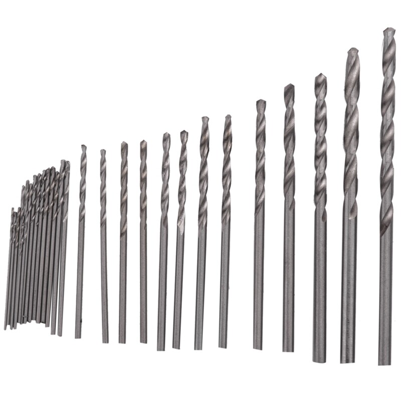 2X(Hand Drill Bits Set 62Pcs Hand Drill Set Precision Pin Vise Micro ...