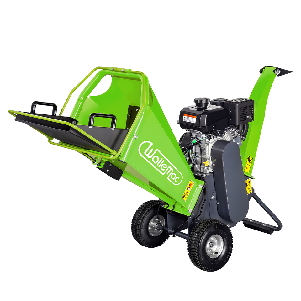 4” inch max Wood Chipper Shredder with Tow Hitch 7HP gas powered B&S ...