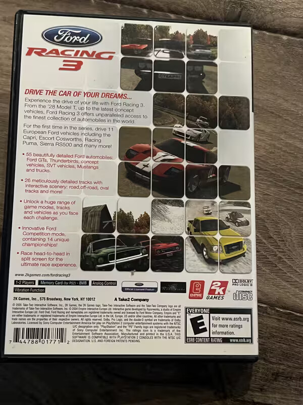 Ford Racing 3 (Sony PlayStation 2, 2005) CIB 744788017712 | eBay