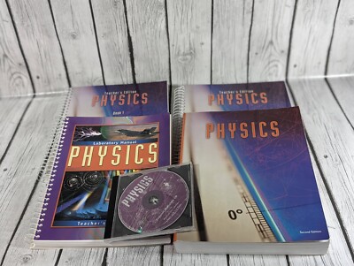 BJU Bob Jones 12th grade PHYSICS 12 2nd ed Student, Teacher & CD ROM ...