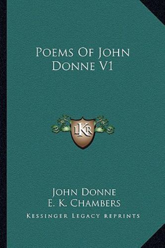 Poems of John Donne V1 by John Donne (2010, Trade Paperback) for sale ...