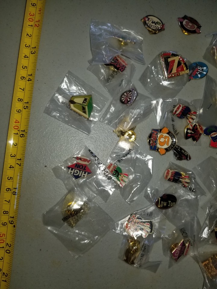 Lot of Vintage Label Hat Tie Tack Pin Pinbacks | eBay