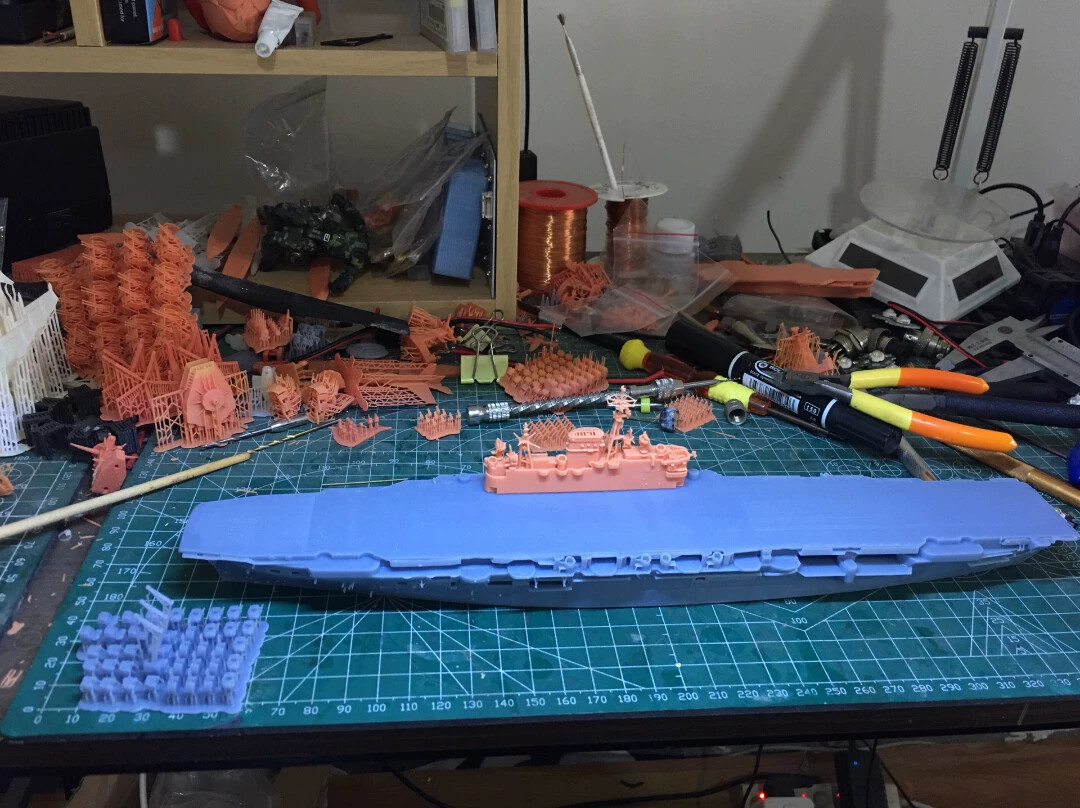3D Printed 1/700 British Audacious class aircraft carrier Unpainted ...