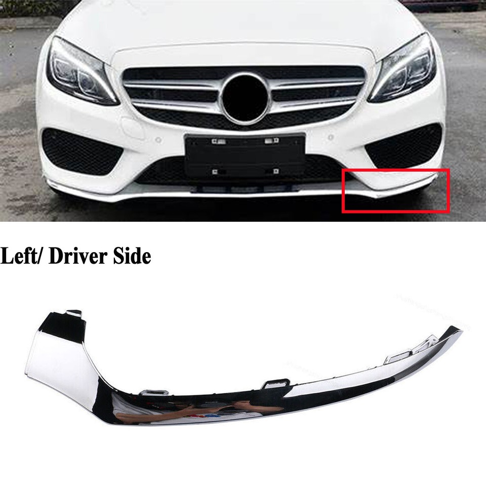 For Mercedes-Benz W205 AMG 2015-2018 Front Bumper Lip Lower Molding ...