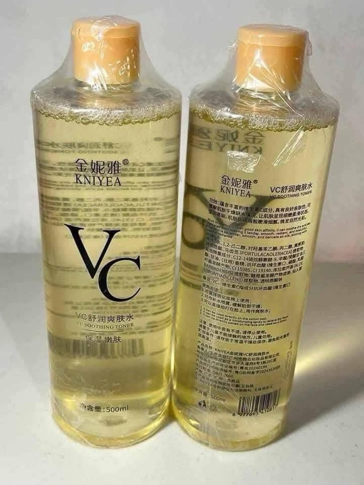 2X 500ML BOTTLE KNIYEA VC Soothing Toner. Vitamin C Toner. Smooth ...
