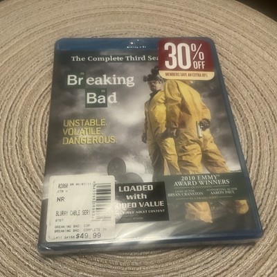 BREAKING BAD BLU RAY The Complete THIRD Season 2010 Factory Sealed ...