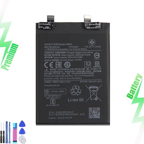 New Replacement 5000mAh Phone Battery BM5E For Xiaomi K50 Pro ...