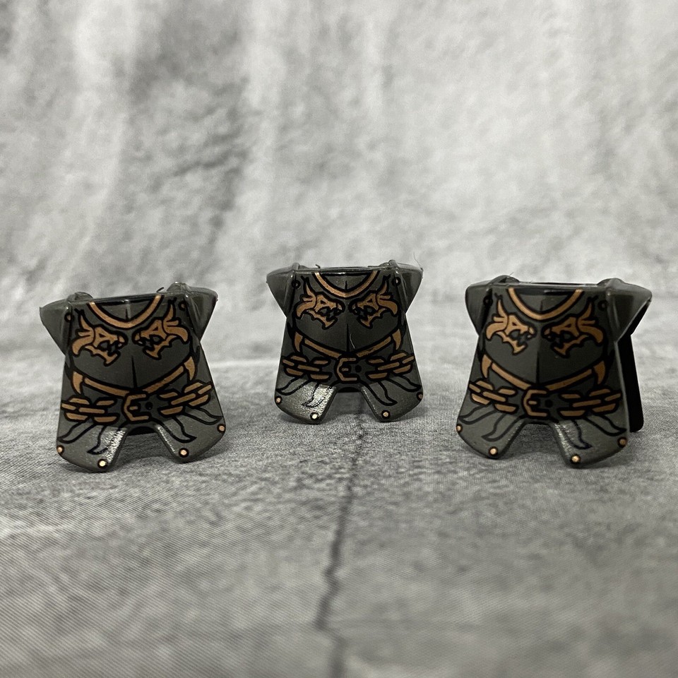 5pack Dragon Heads Gray Armor Blocks Accessories Lot for Minifigures ...
