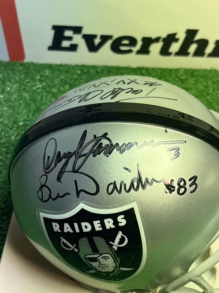 Oakland Raiders Signed Mini Helmet D.Lamonica#3 T.Christensen#46 B ...