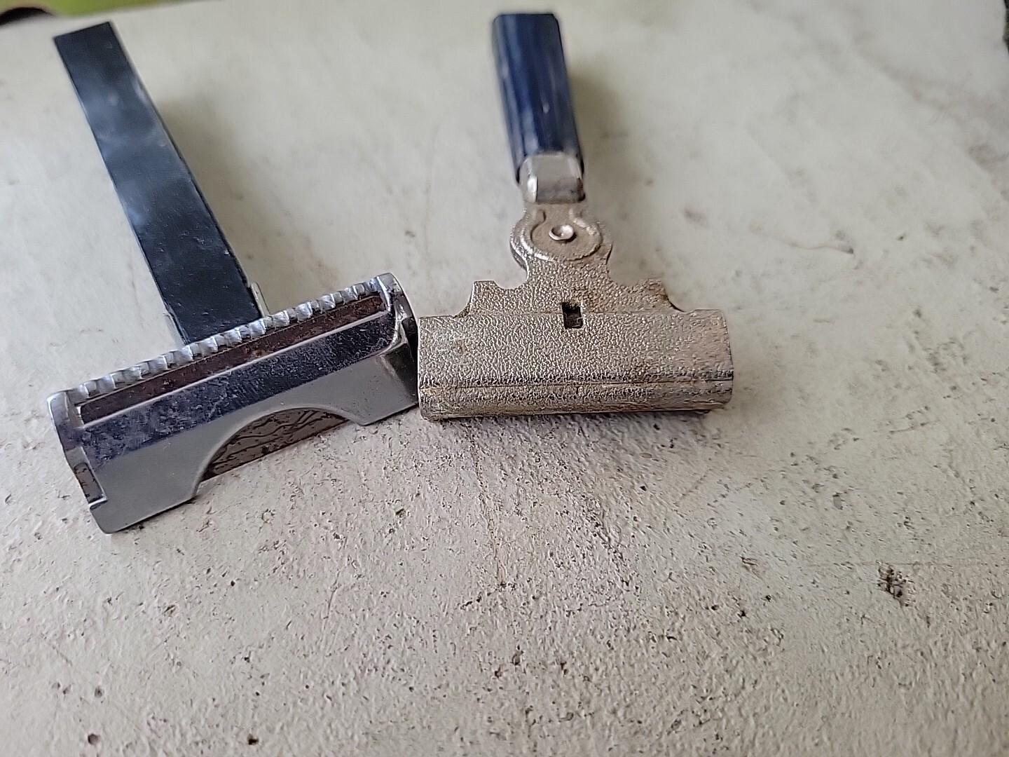 (3) Vintage Razors Lot Enders Germany Bakelite Brass Travel Beard Men ...