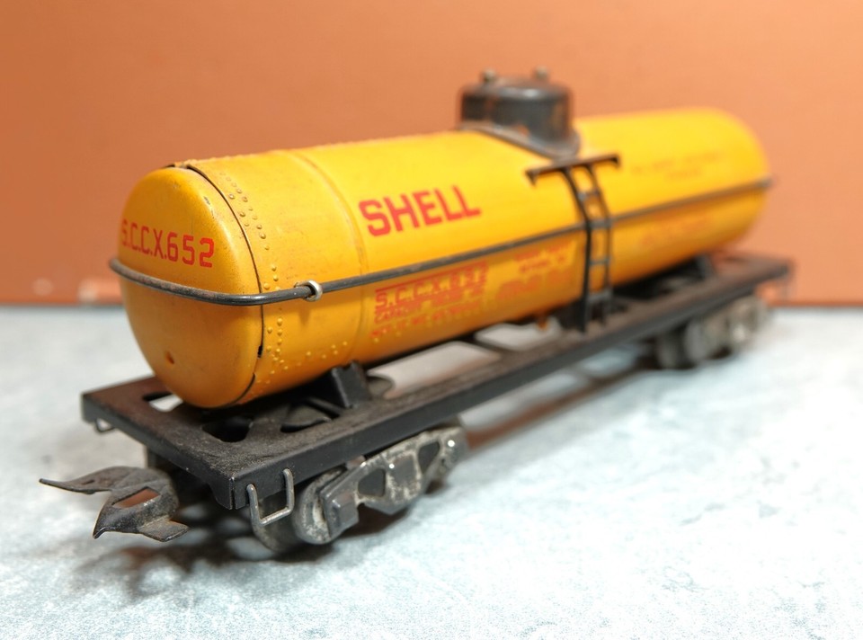 MARX O27 TINPLATE SHELL OIL TANK CAR | eBay