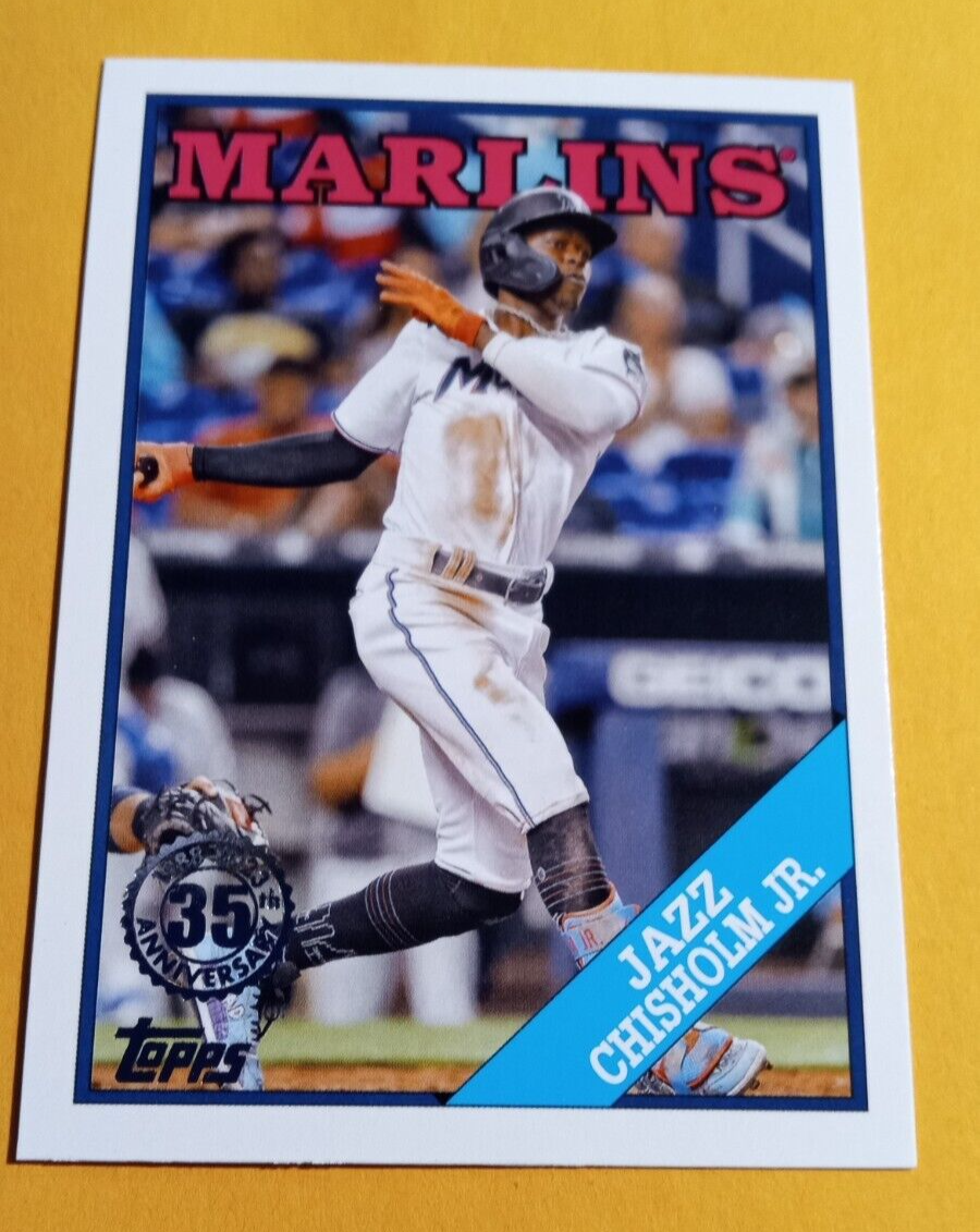 Jazz Chisholm Jr. 2023 Topps Series 1 35th Anniversary #T88-77 - Miami ...